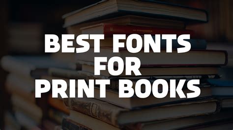 20 Best Reader Approved Fonts For Print Books Hipfonts