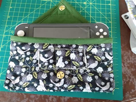 A Switch Lite Case I Sewed Featuring 3 Pockets For Games Link To More