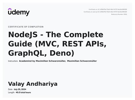 Valay Andhariya On Linkedin Excited To Share That I Have Completed A