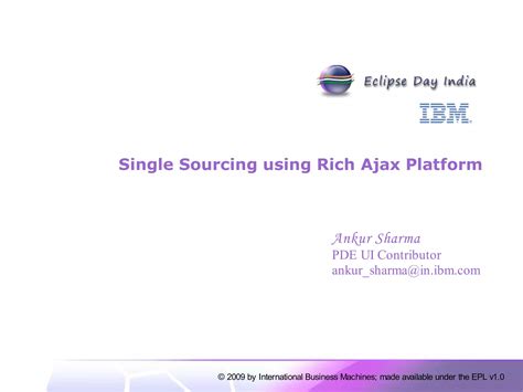 Single Sourcing Using Rich Ajax Platform Pdf