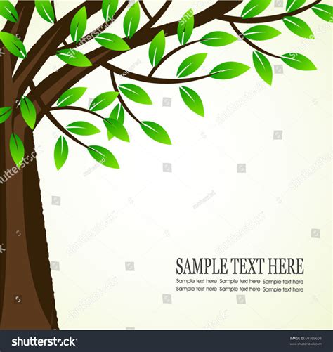Tree Template Stock Vector Shutterstock
