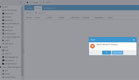 Device Devdm 2 Not Found General Openmediavault