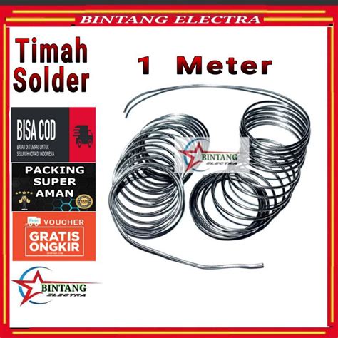 Jual Timah Solder Tenol Solder Meteran Shopee Indonesia