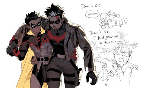 Jason Todd Robin Red Hood And Damian Wayne Dc Comics And 2 More
