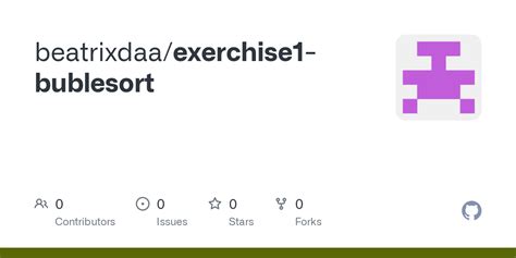Github Beatrixdaaexerchise1 Bublesort
