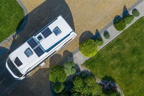 Premium Photo Brand New Class B Camper Van On A Driveway