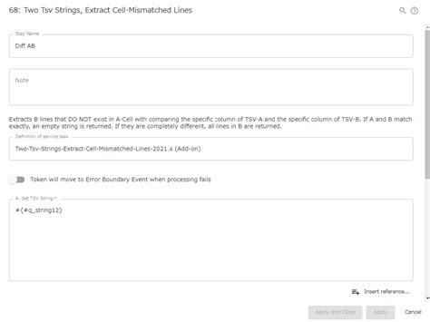2 Tsv Strings Extract Cell Mismatched Lines En Questetra Support