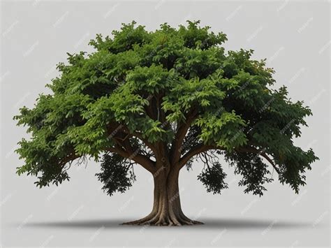 Archaeopteris Tree From The Devonian Period On White Background Premium Ai Generated Image