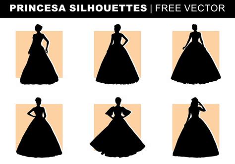Princesa Silhouettes Free Vector Eps Ai Svg Uidownload