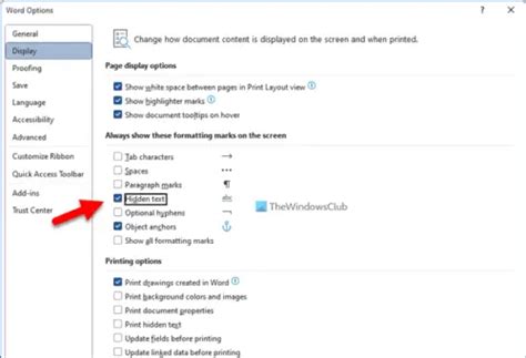Unable To Hide Text In Word Fixed