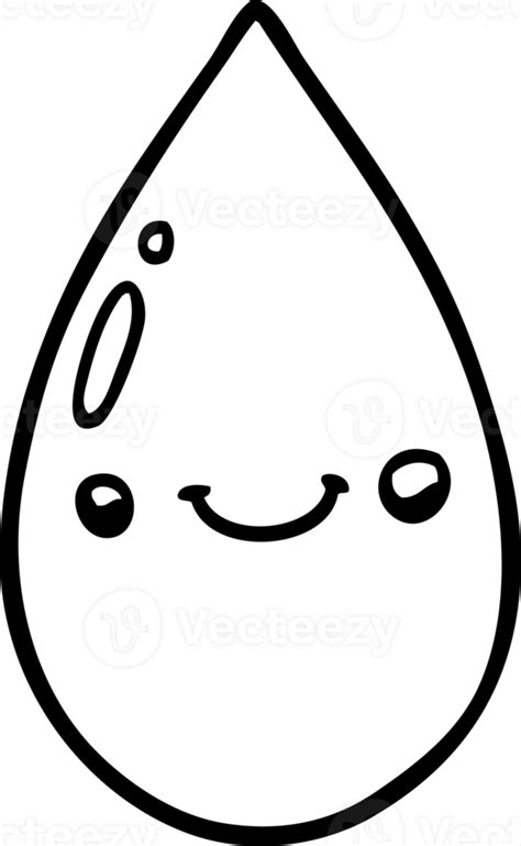 Cartoon Cute Raindrop 45217517 Png