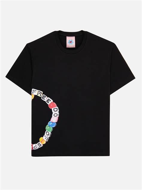 Bead T Shirt Black Freedom Of Space