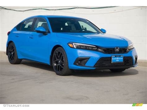 2022 Boost Blue Metallic Honda Civic Sport Touring Hatchback 143618388
