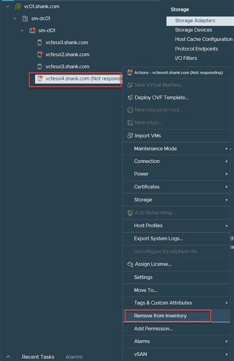 Rebuild A Failed VCF Managed Host LAB2PROD