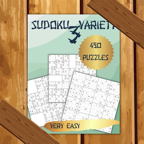 Sudoku Variety 3 Easy Collection Of Marathon Sudoku Samurai Etsy Artofit