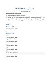 General Instructions For Assignments STAT OpenIntro Course Hero