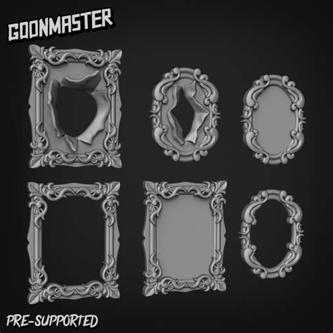 3d Printable Basing Bits 147 Fancy Frames By Goon Master