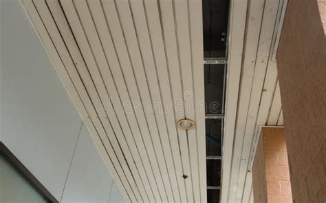 Opening In The Ceiling Stock Image Image Of Downlight 220228781