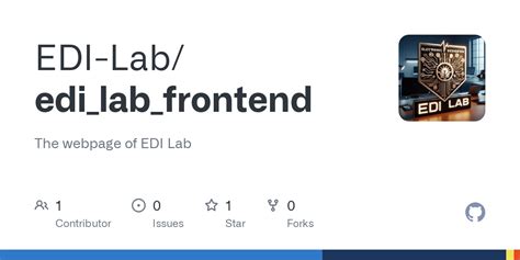 Github Edi Labedilabfrontend The Webpage Of Edi Lab