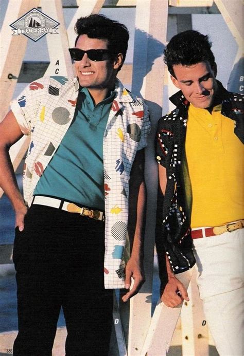 Mens Fashion 1980s Pants Sat Higher On The Hips Button Ups Galore Look