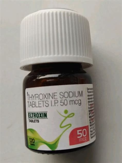 Eltroxin Thyroxine Sodium Tablets Strength 50 Mcg At ₹ 90bottle In