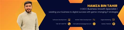 Muhammad Hamza Bin Tahir Ceo And Founder Tritech Interactive Linkedin