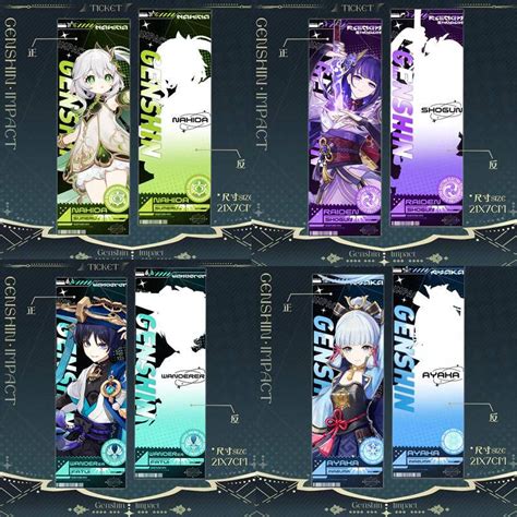 2023 Game Genshin Impact Cards Xiao Tighnari Layla Kaedehara Kazuha