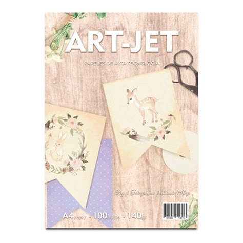 Papel Fotográfico Brillante Glossy A4 140gr X100h Art Jet 332393