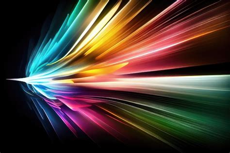 Premium Ai Image Abstract Colorful Speed Background With Lines In