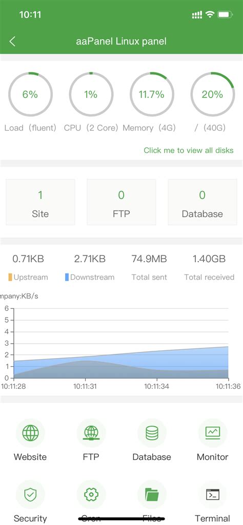 aapanel mobile aapanel free hosting control panel one click lamp lemp