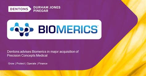 Dentons Advises In Biomerics In Major Acquisition Of Precision Concepts
