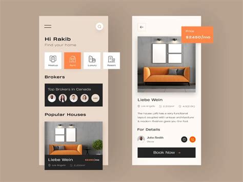 House Rent App App Design Inspiration Mobile App Design Inspiration