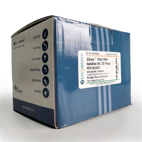 Gsure Plant Rna Isolation Kit At ₹ 9371piece Dna Extraction Kit In