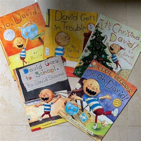 David Shannon 5books Uh Oh David David Goes To School No David It