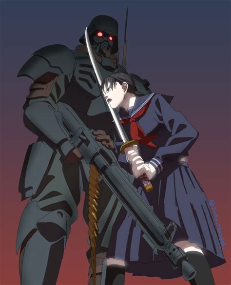 Jinou Rakugaki Blood Jin Roh Kerberos Saga Character Request Highres Babe Girl Armor