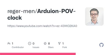 GitHub Reger Men Arduion POV Clock Https Youtube Com Watch V Ez 43MO2KA0