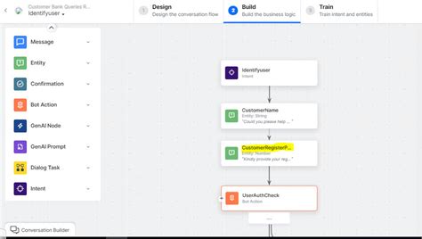 connection node condition flow is not working general kore ai bot