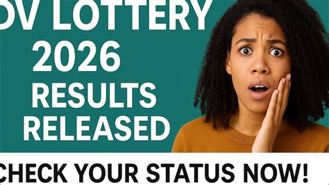 Dv Lottery 2026 Results Released 3rd May Check Your Status Now Youtube