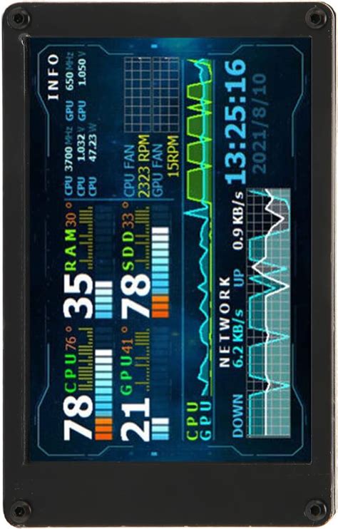 Gedourain IPS USB Mini Screen Customizable Screen Layout Clear Picture Energy Saving Computer