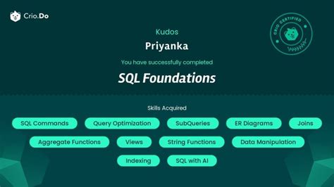 Sql Dataanalytics Lifelonglearning Certification Upskilling