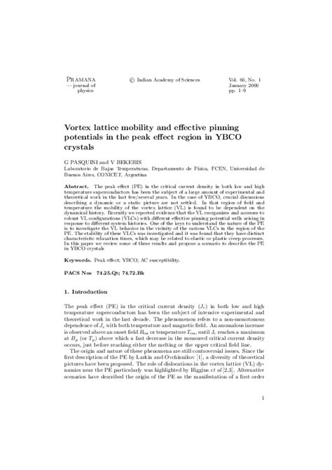 Pdf Vortex Lattice Mobility And Effective Pinning Potentials In The