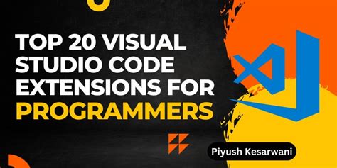 top 20 vs code extensions for programmers r devto