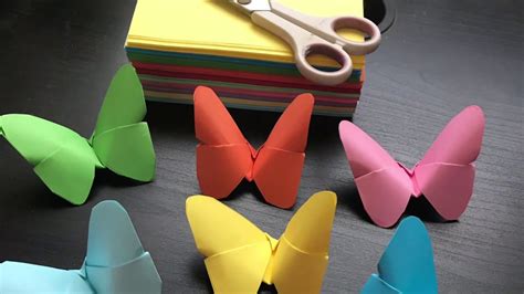 ქაღალდის პეპლები ორიგამი Youtube
