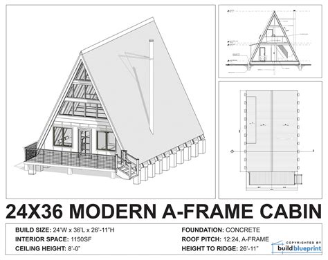 Modern Frame Cabin Plans Before And After A Frame Cabin Interior