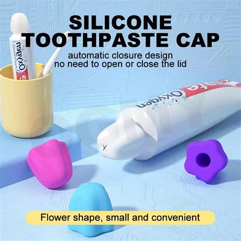 Ogmy 1pc Reusable Silicone Toothpaste Caps Self Closing Silicone
