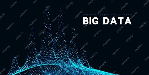 Premium Vector Big Data Visualization Information Wave Technology