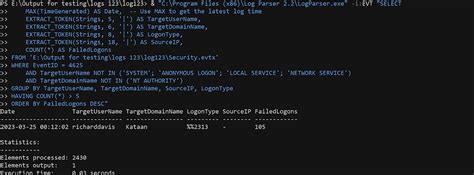 Lateral Movement Analysis Using Chainsaw Hayabusa And Logparser For