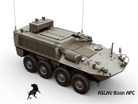 Aslav Bison 3d Model 185 Max Fbx Obj Free3d