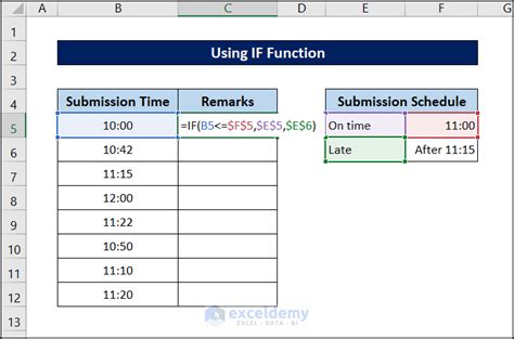 Returning A Value If Time Is Between A Range In Excel 8 Examples