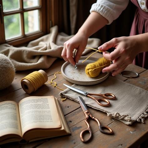Free Rustic Crafting Scene Image Crafting Hands Wooden Download